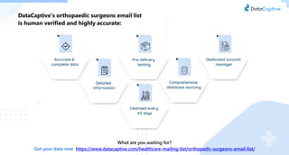 Orthopaedic Surgeons Email List | PDF