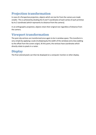 Task 2 displaying 3 d polygon animation | DOCX | Graphics Software | Computer Software and ...