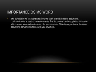 ms word | PPTX