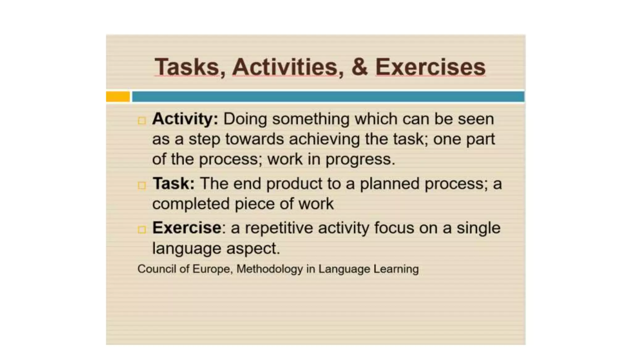 Task ,activities,exercises | PPTX