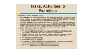 Task ,activities,exercises | PPT