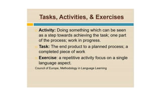 Task ,activities,exercises | PPT