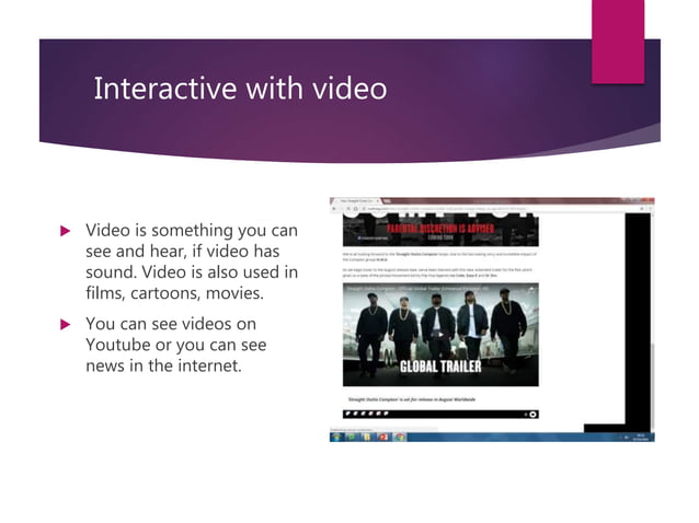 Task 2 Media Interactive Features | PPT