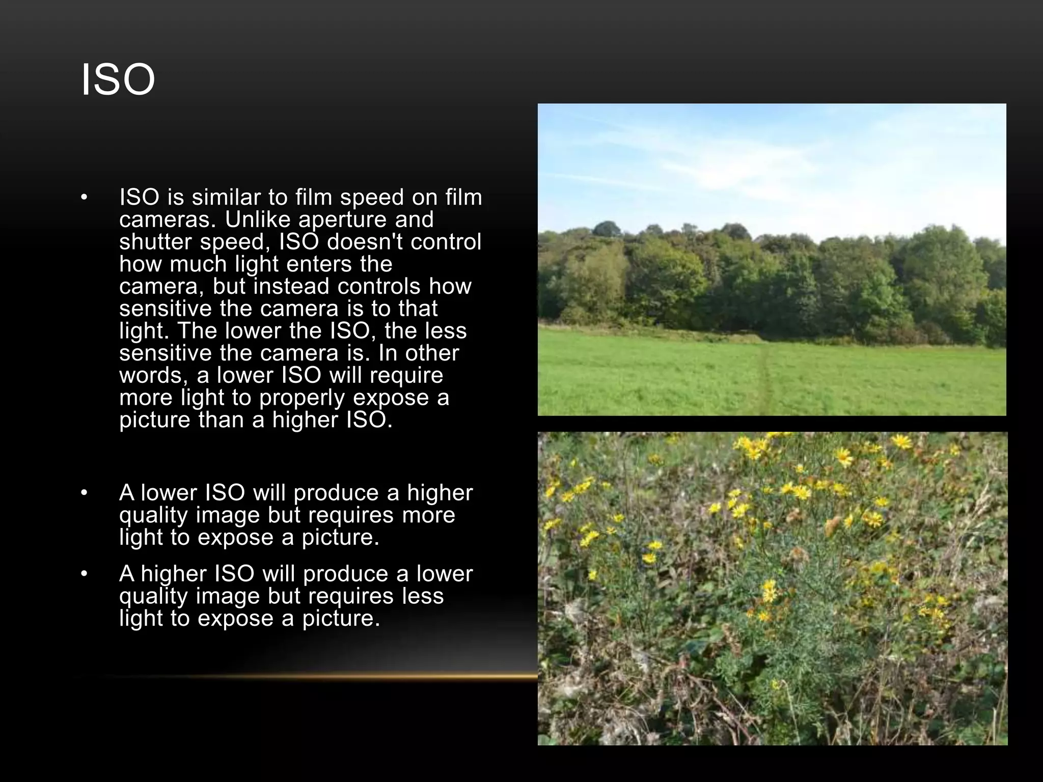 Task 2 photography terminology work sheet | PPTX