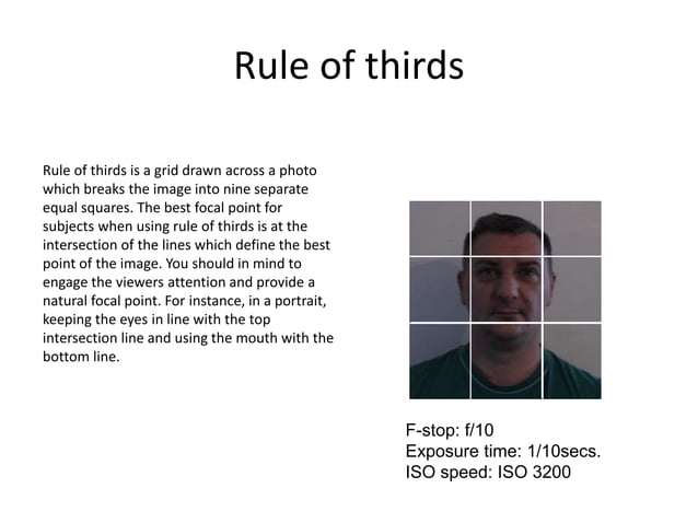 Task 2 photography terminology work sheet | PPT