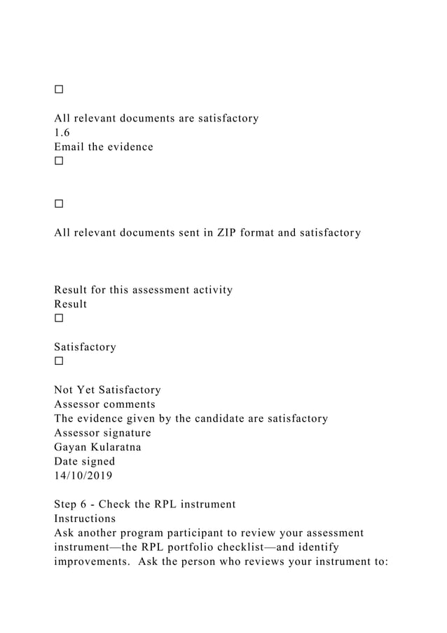 TASK 2Plan RPL Assessment(Using case study.docx | Free download