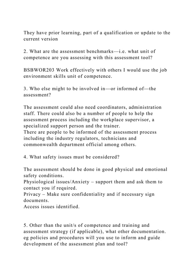 TASK 2Plan RPL Assessment(Using case study.docx