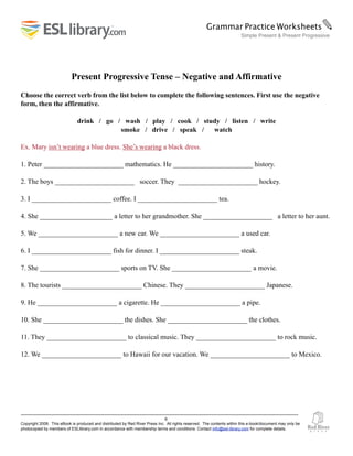 Task2 present progressive_p_simple | PDF