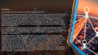 Task 2 purposes of pre production | PPT