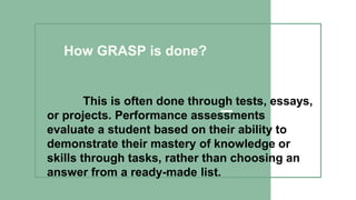 Grasp Activity with real-life sample and definition | PPTX
