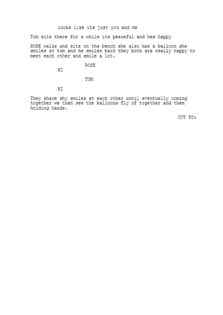 Task2 Second Draft Script By Ellie Rainford | DOCX