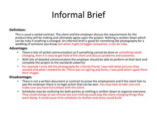 Task 2 Working To a Brief RESUBMITTED | PPT