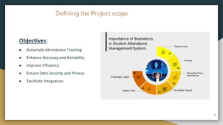 Biometric attendance register system for a school | PPT