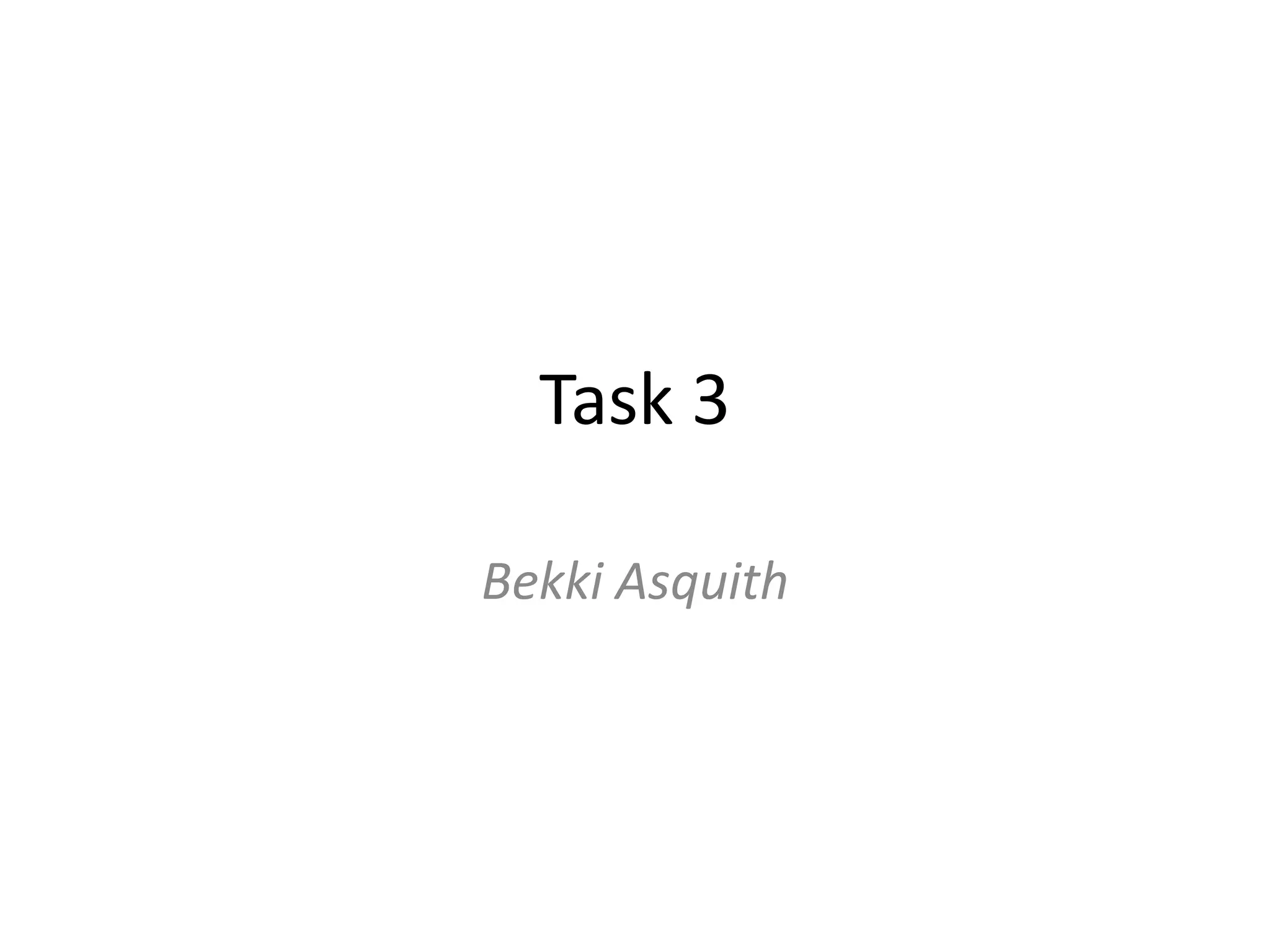 Task 3 | PPT