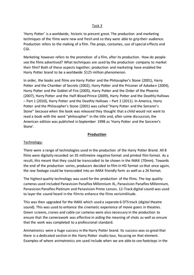Task 3 - Harry Potter | PDF
