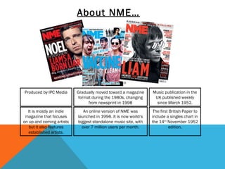 Analysing NME Magazine | PPT