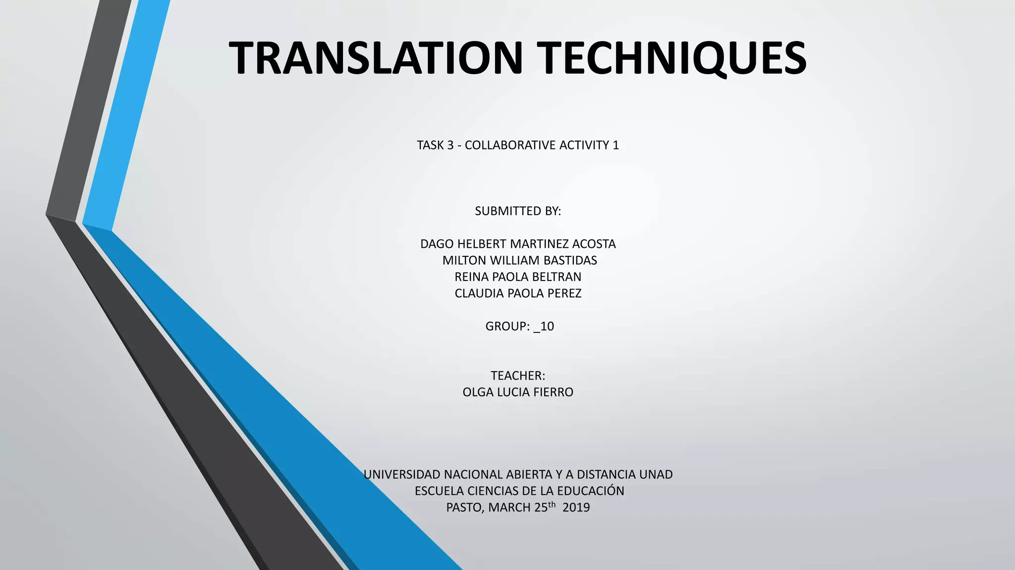 Translation Techniques | PPT