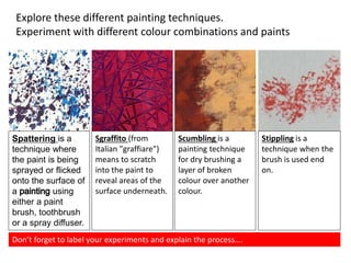 Task 3 Expressive Mark Making | PPTX
