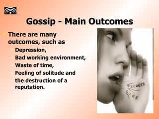How To Deal With Gossip | PPT