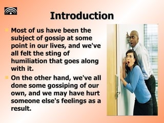 How To Deal With Gossip | PPT