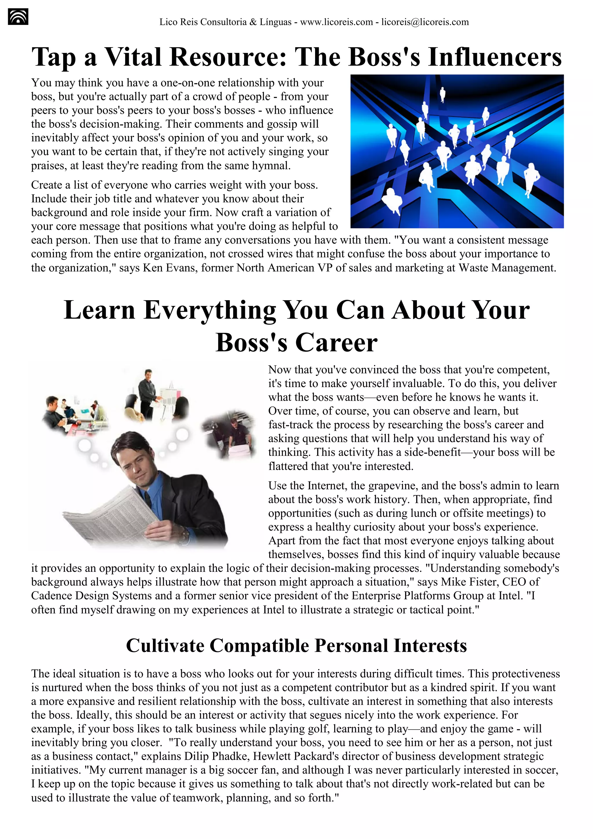 How To Manage Your Boss - 3753 | PDF