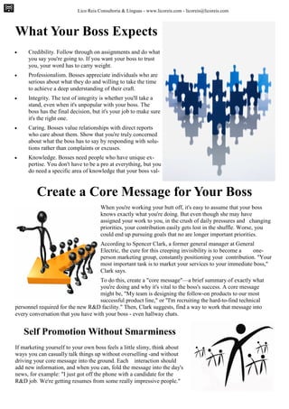 How To Manage Your Boss - 3753 | PDF | Resume Writing and Advice | Job ...