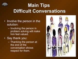 How To Manage A Difficult Conversation At Work - Task 3812 | PPT ...