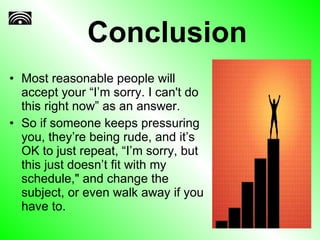 Learn To Say No - Task 3826 | PPT