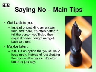 Learn To Say No - Task 3826 | PPT