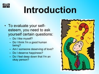 How To Improve Your Self Esteem - Task 3525 | PPT