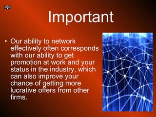 Networking - How to Improve Your Career | PPT