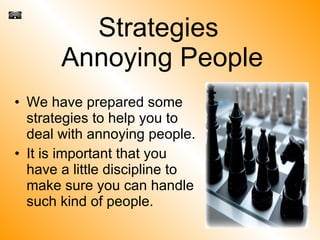 How Do Deal With Annoying People | PPT