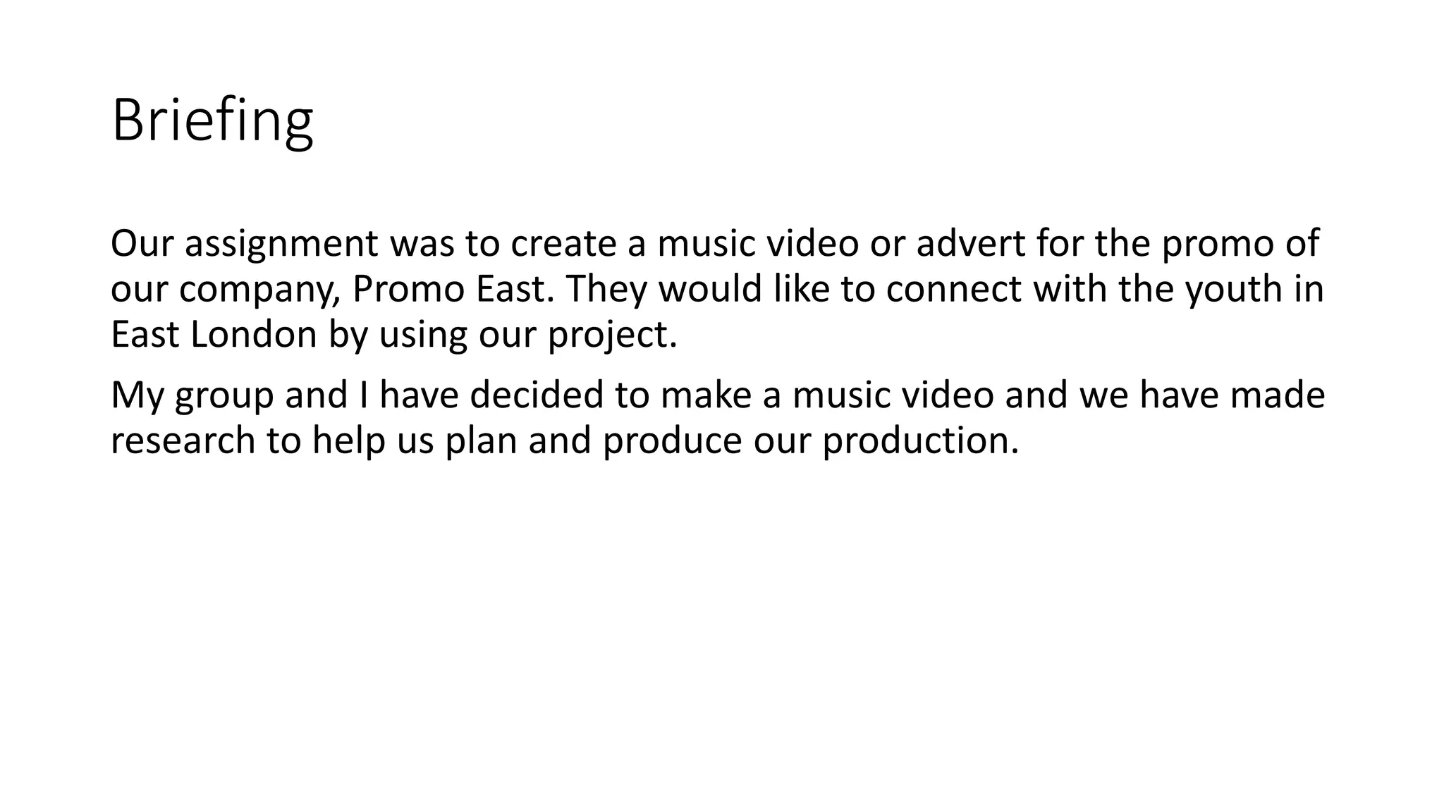 Task 3a | PPTX | Video Production | Content Production