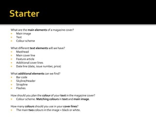 Magazine planning | PPTX