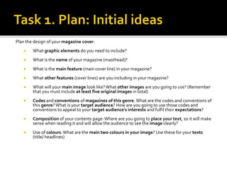 Magazine planning | PPT