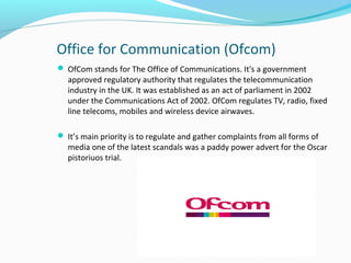 Task 3 regulatory bodies | PPT