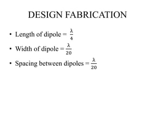 DIPOLE PLANAR ARRAY | PPTX