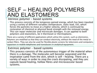 Self - healing materials | PPTX