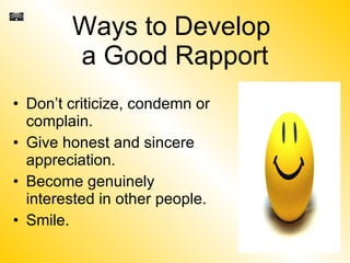 Rapport - Main Aspects | PPT