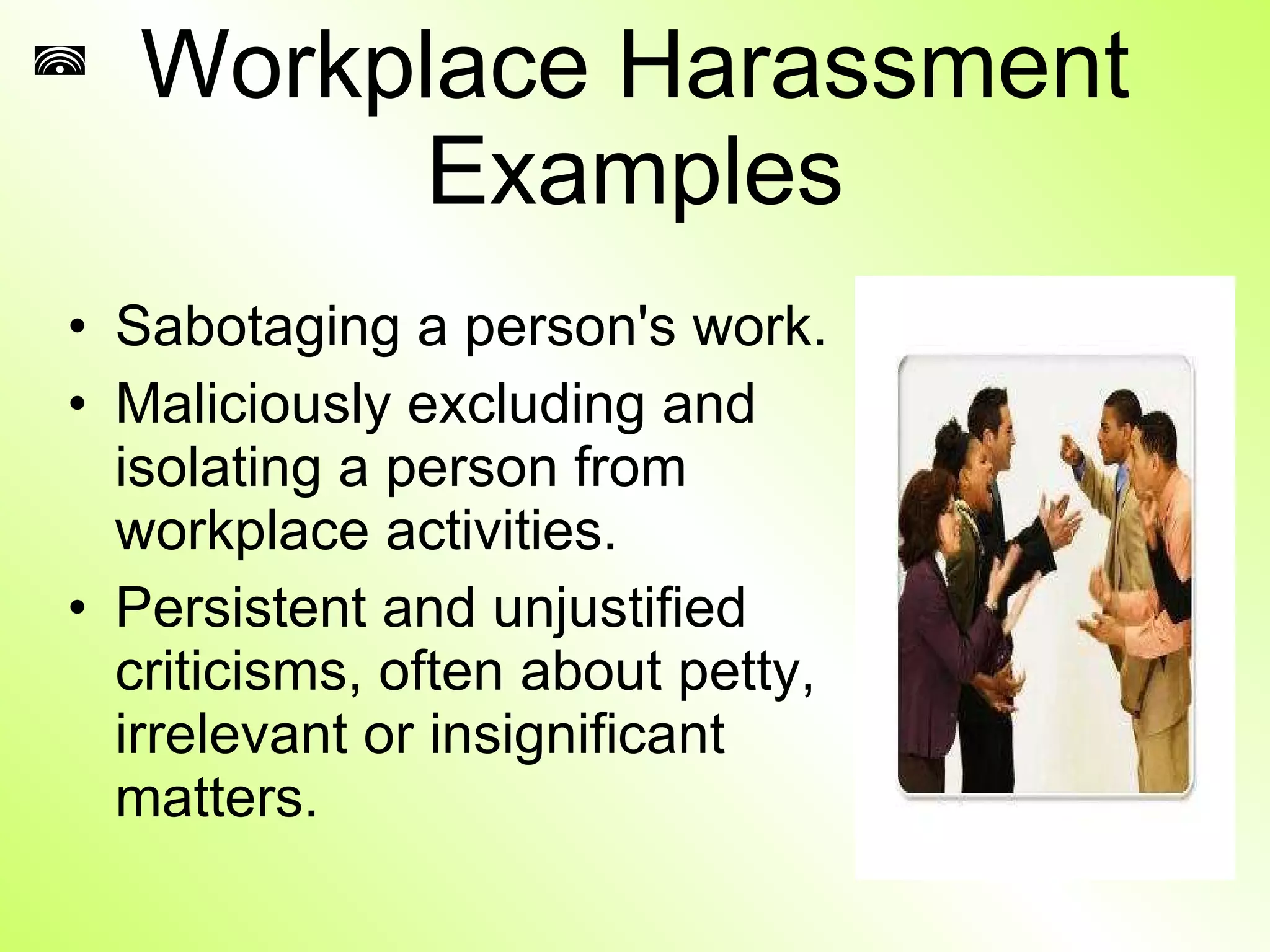 Workplace Harassment | PPT