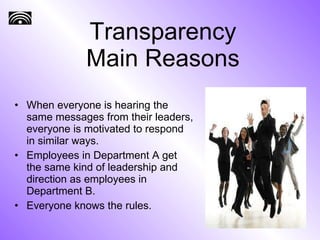 Transparency in Our Company | PPT