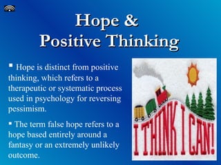 Hope - Main Life Aspects | PPT