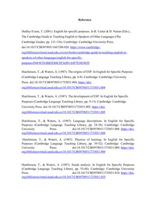ESP SYLLABUS English and focus: (English for Doctor) | PDF
