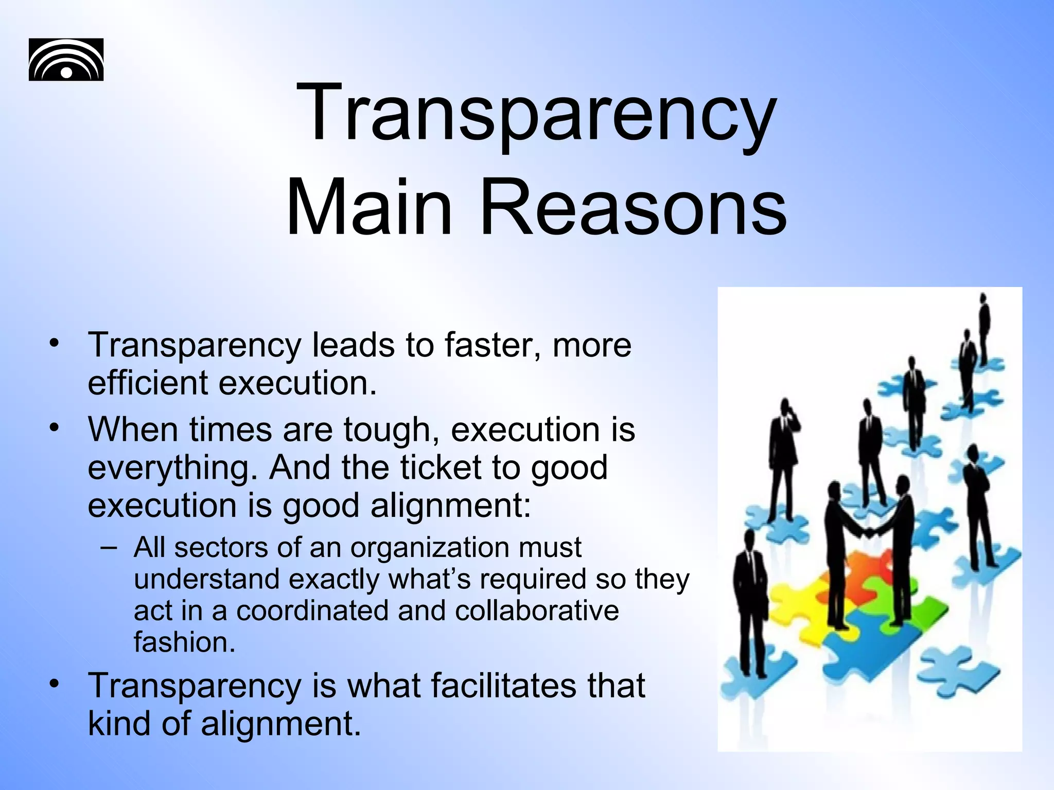 Transparency Inside our Company | PPT