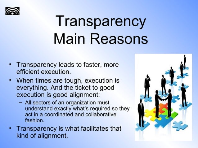 Transparency Inside our Company | PPT