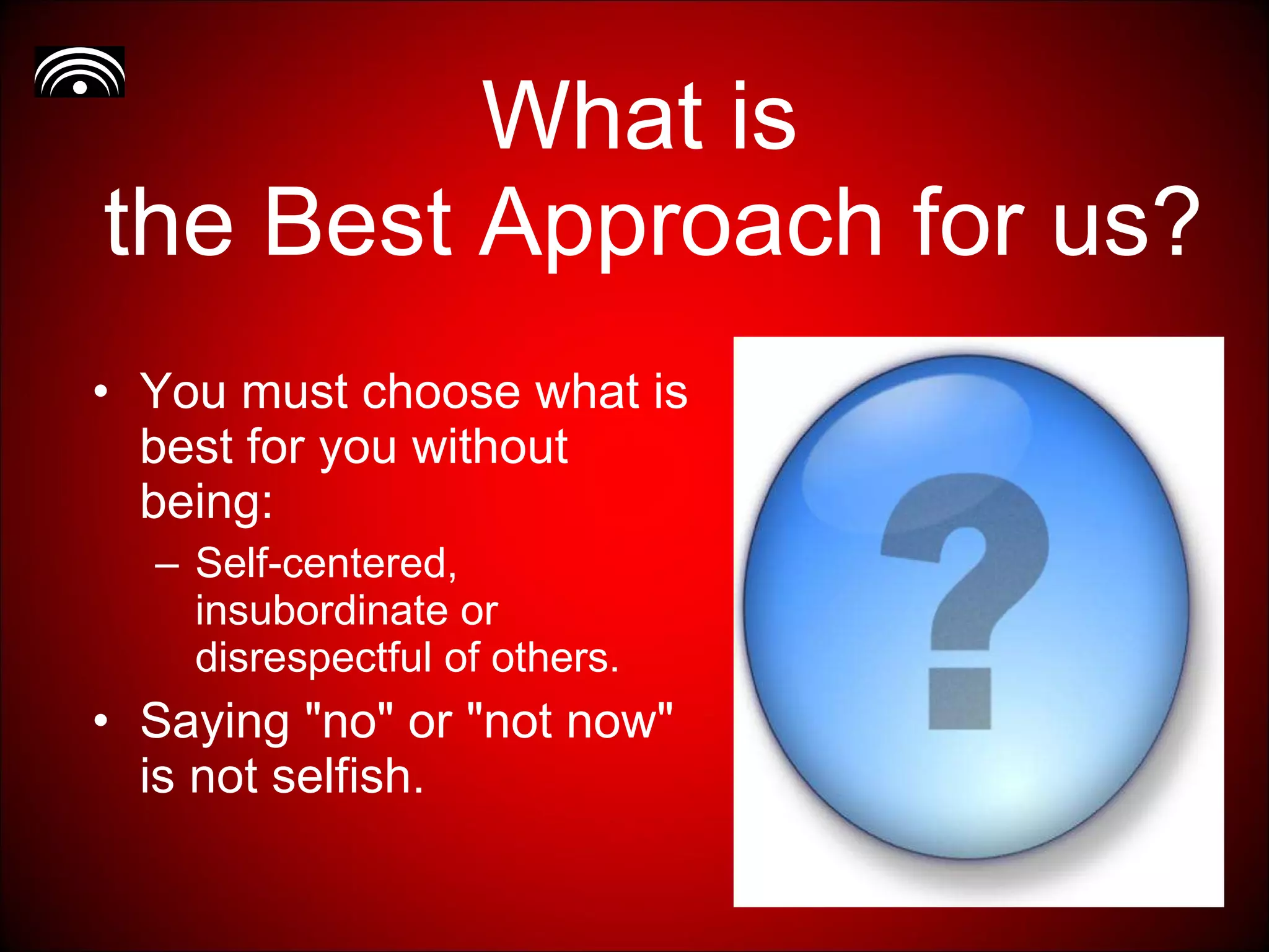 The Assertive Approach | PPT