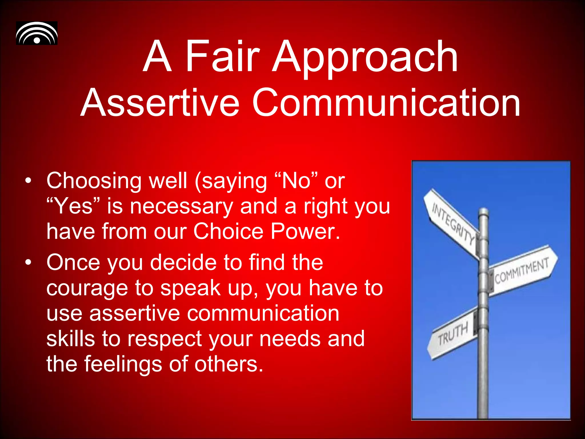 The Assertive Approach | PPT