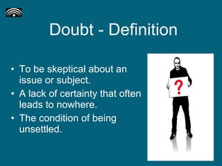 Meaning Of The Doubt