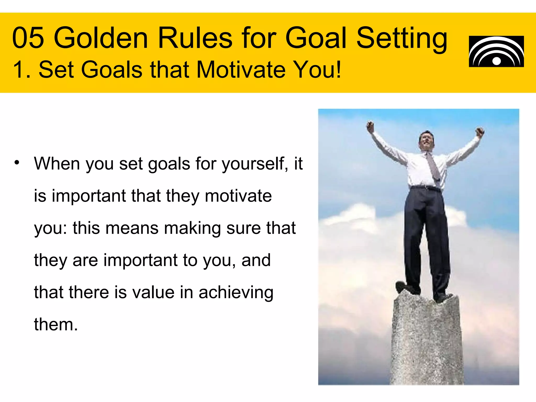 Rules of goal setting | PPT