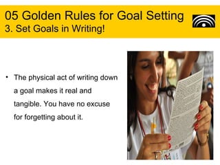 Rules of goal setting | PPT | Science